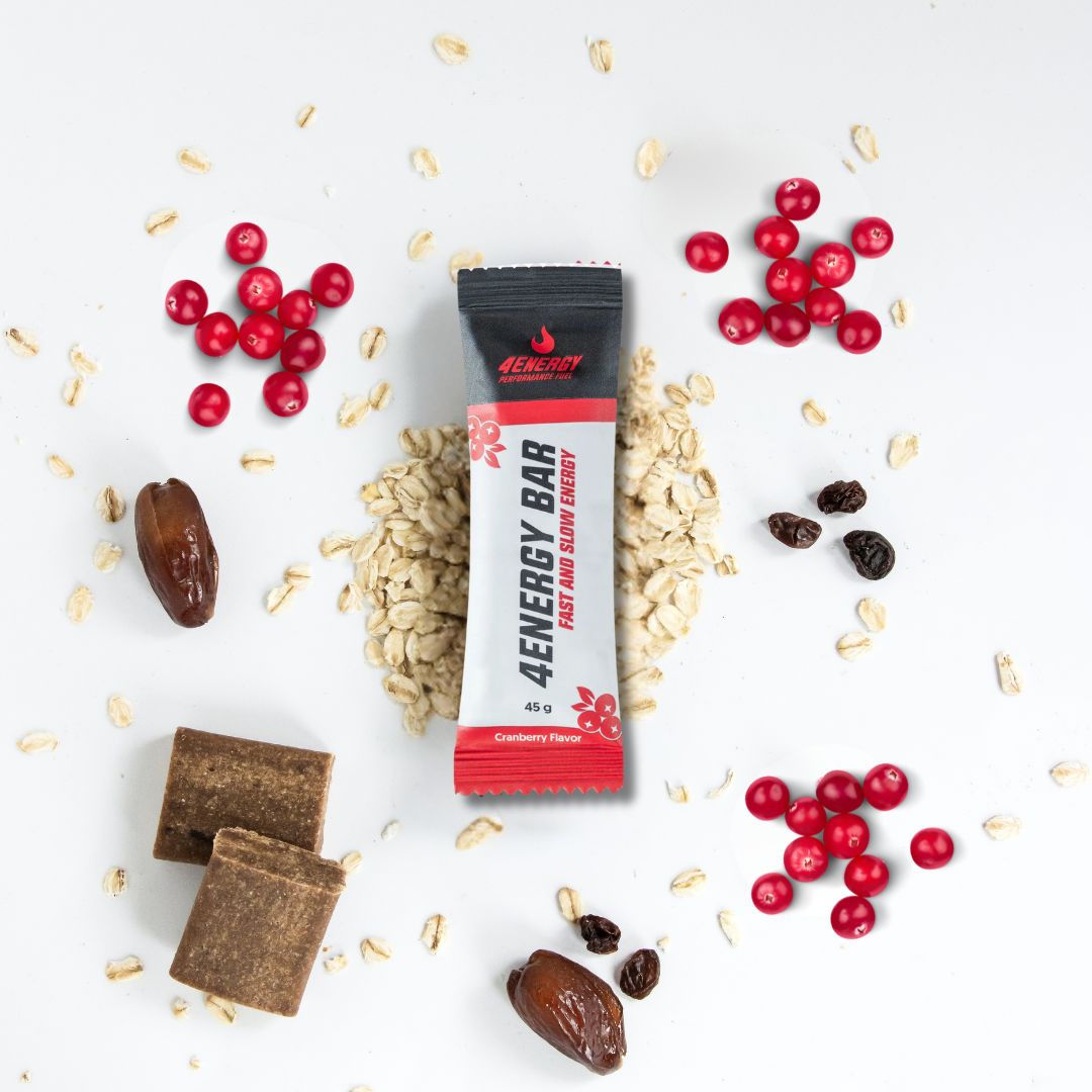 Nutritious and tasty energy bar for endurance athletes